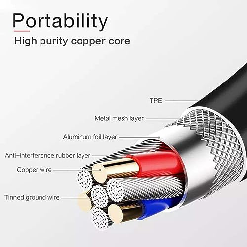 Marg USB Data/Sync Cable Laptop PC Service Cord for Harman Kardon AirPlay Aura Wireless Speaker Home Audio Sound System KAURAAPBLKAM HKAURAAPBLKJN HKAURAAPWHTAM
