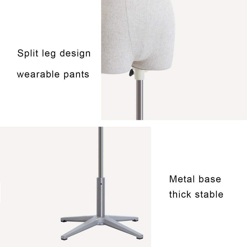 Mannequin Torso Mannequin Dress Form Torso Female Tailors Dummy Mannequin Dressmakers Dummies Fashion Students Display Bust with Wood Arm Flexible Change Suitable for Clo