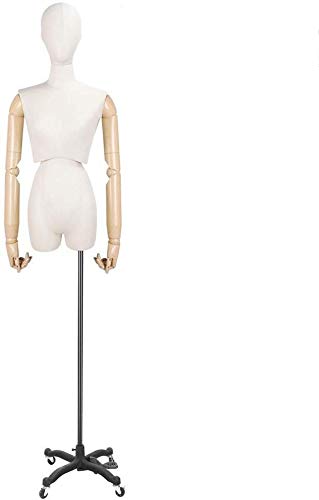 Mannequin Torso Mannequin Dress Form Torso Female Tailors Dummy Mannequin Dressmakers Dummies Fashion Students Display Bust Torso Plastic Arm Adjustable Wearable Jewelry