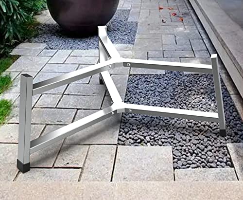 WINTRON Firepit Stand, 27" Stand for Solo Stove Yukon and Other 27-in Outside Firepit, Stainless Steel Fire Pit Accessory, Outdoor Fireplace Tools