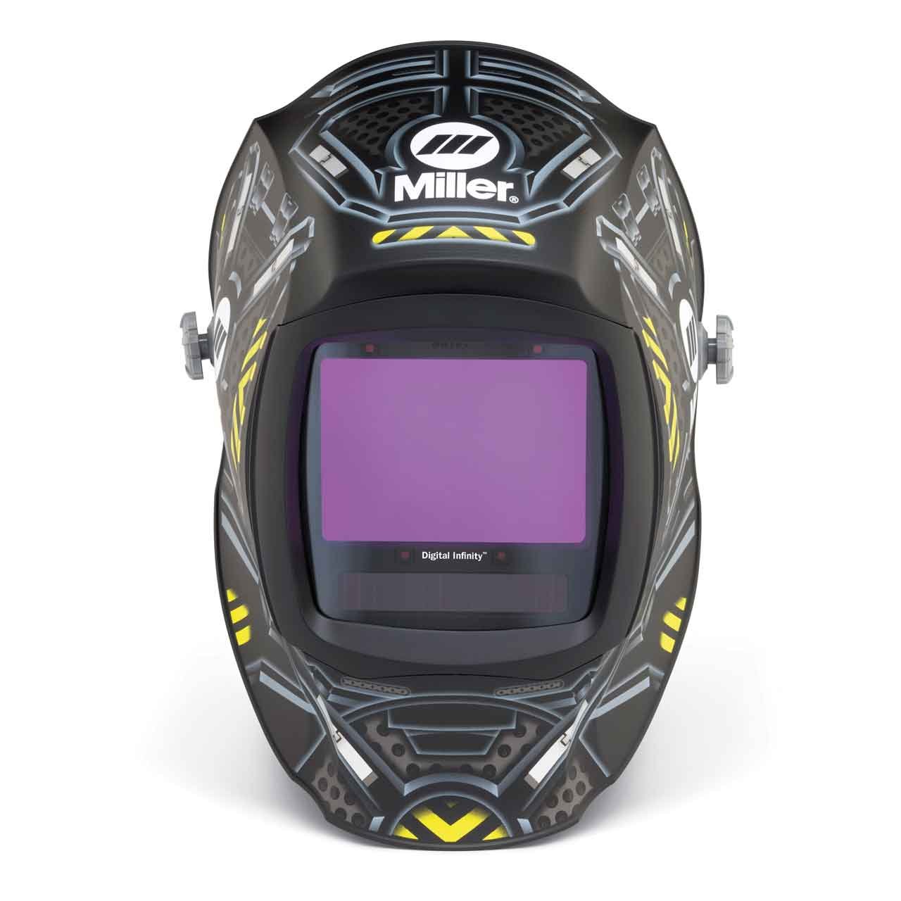 Miller 280047 Digital Infinity Welding Helmet, Auto-Darkening Welding Helmet, Clearlight 2.0, Black Ops