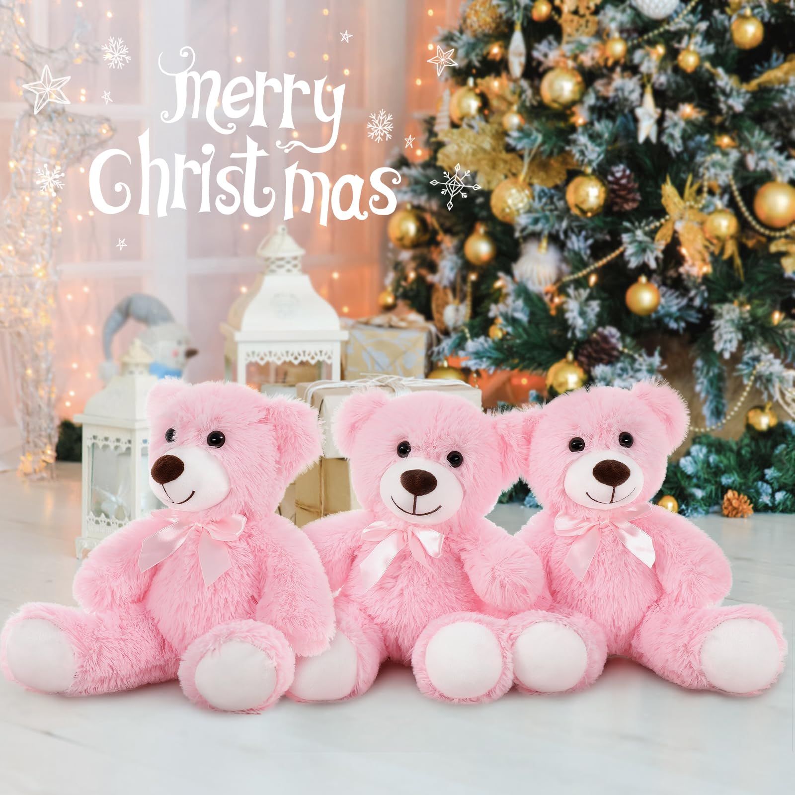 Tezituor Bulk Teddy Bears Stuffed Animal, Teddy Bear Bulk Stuffed Bears Plush, Small Teddy Bears for Baby Shower, Party Centerpiece, Valentines, Birthday