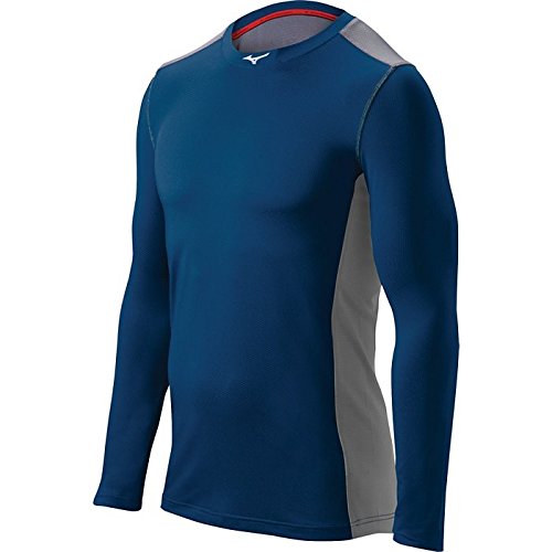 Mizuno Elite Stretch sleeve, Navy-Grey, EXTRA SMALL (XS)