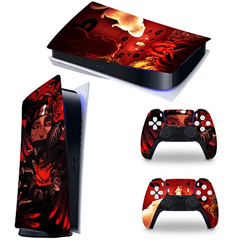 Ninja Leaf Village PS5 Digital Edition Whole Body Vinyl Skin Sticker Decal Cover for Playstation 5 Digital Edition System Console and Controllers