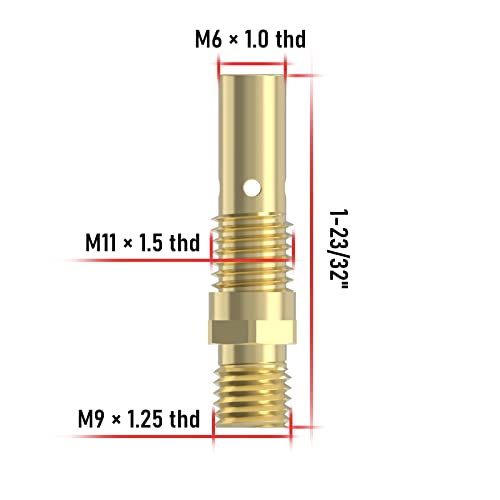 YESWELDER MIG Welding Gun Kit .035" Tip-Nozzle-Diffuser for Lincoln Magnum 100L and Tweco Mini/#1 (.035" Accessory Kit)