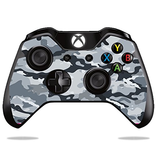 MightySkins Skin Compatible with Microsoft Xbox One or One S Controller - Gray Camouflage | Protective, Durable, and Unique Vinyl wrap Cover | Easy to Apply, Remove | Made in The USA