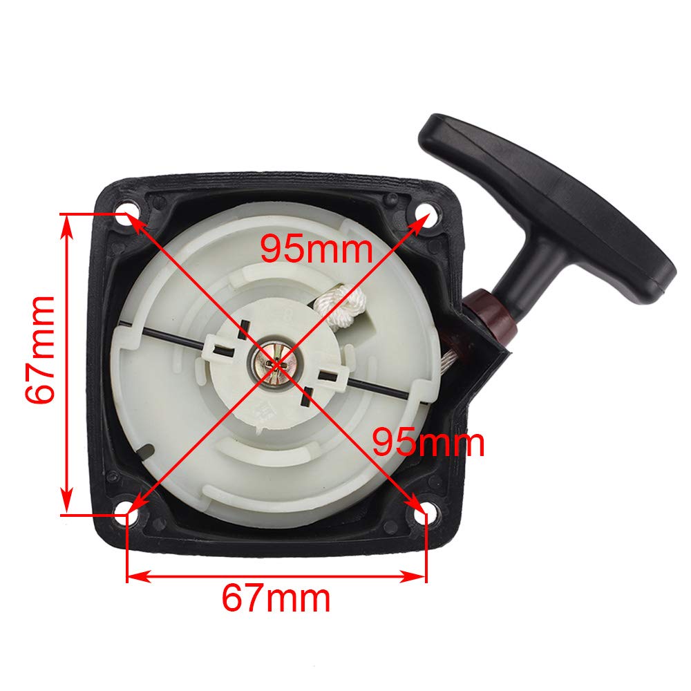 Mengxiang 300430 Recoil Starter for Earthquake E43 E43CE E43WC MD43 Auger Dually 43cc Viper DP10P WP4310 MC43 MC43E MC43CE MD43 Husq 155BF Redmax EB431 EB4300 EB4400 EB441 EB6200 Leaf Blower