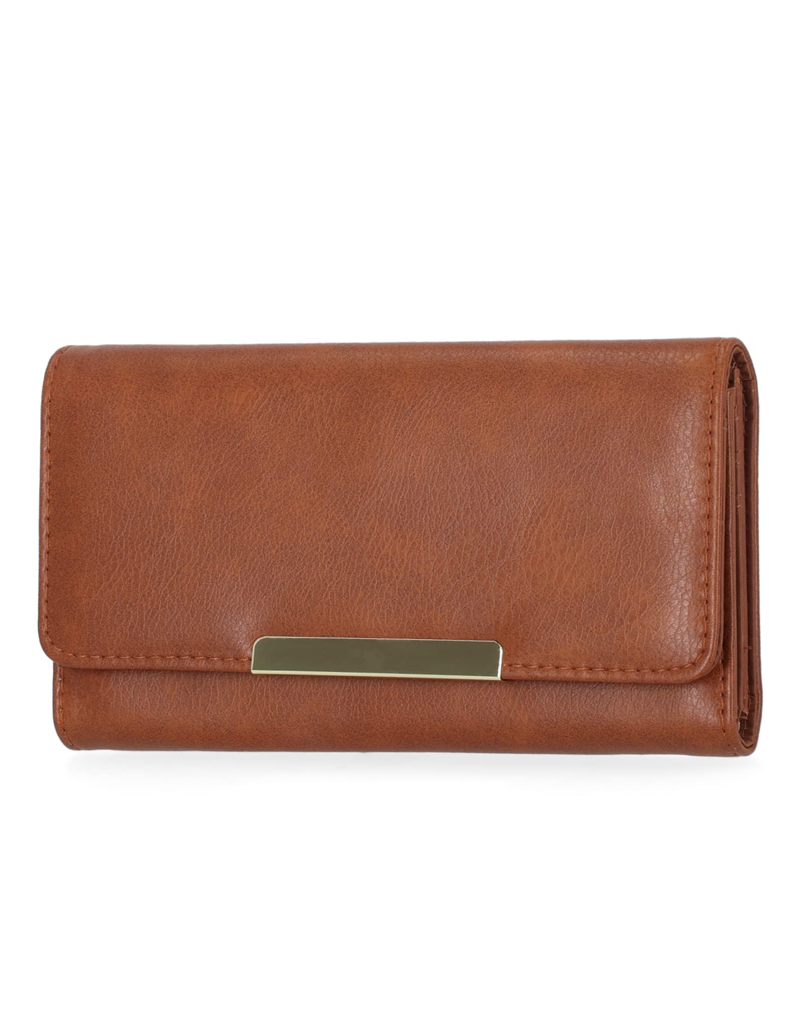 Mundi File Master Womens RFID Blocking Wallet Clutch Organizer With Change Pocket (One Size, (Black))