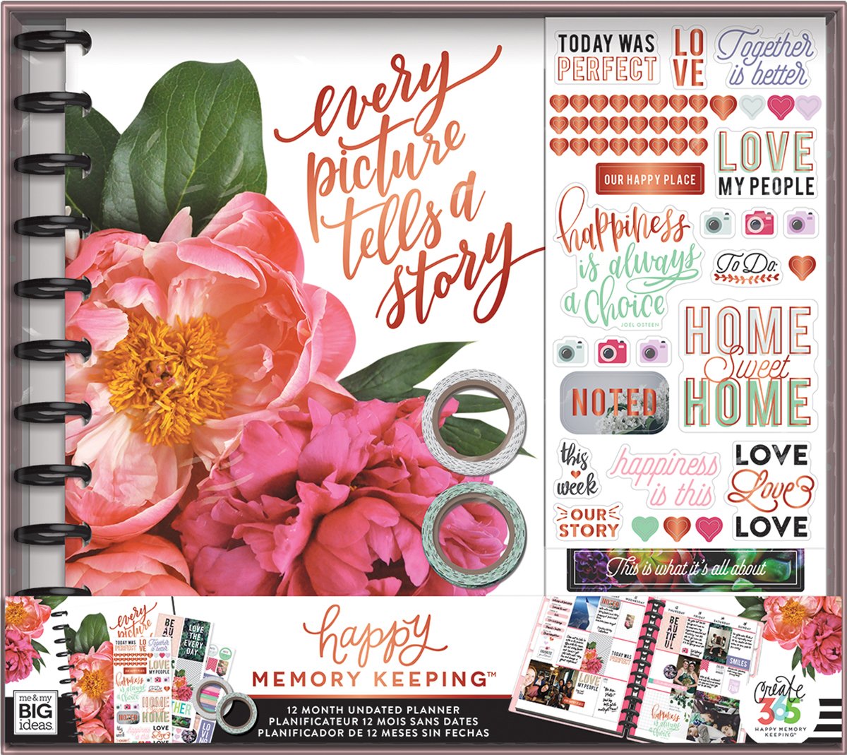 ME & MY BIG IDEAS Every Picture Tells A Story Undated 12-Month Big Planner Box Kit