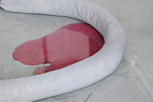 Universal Absorbent Socks – Snake for Oil and Water – 3” x 48” – Absorbing up to 10 Gallons – Super Poly Sock Absorber for Spill by Garage Door or Basement Floor – Pack of 10 (10)