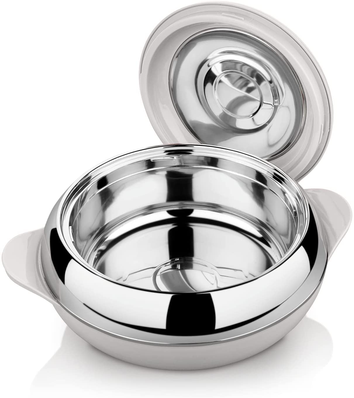 Tmvel Crescent Insulated Casserole Hot Pot - Insulated Serving Bowl With Lid - Food Warmer - 3 pcs Set 2.5 L / 3.5 L / 5 L