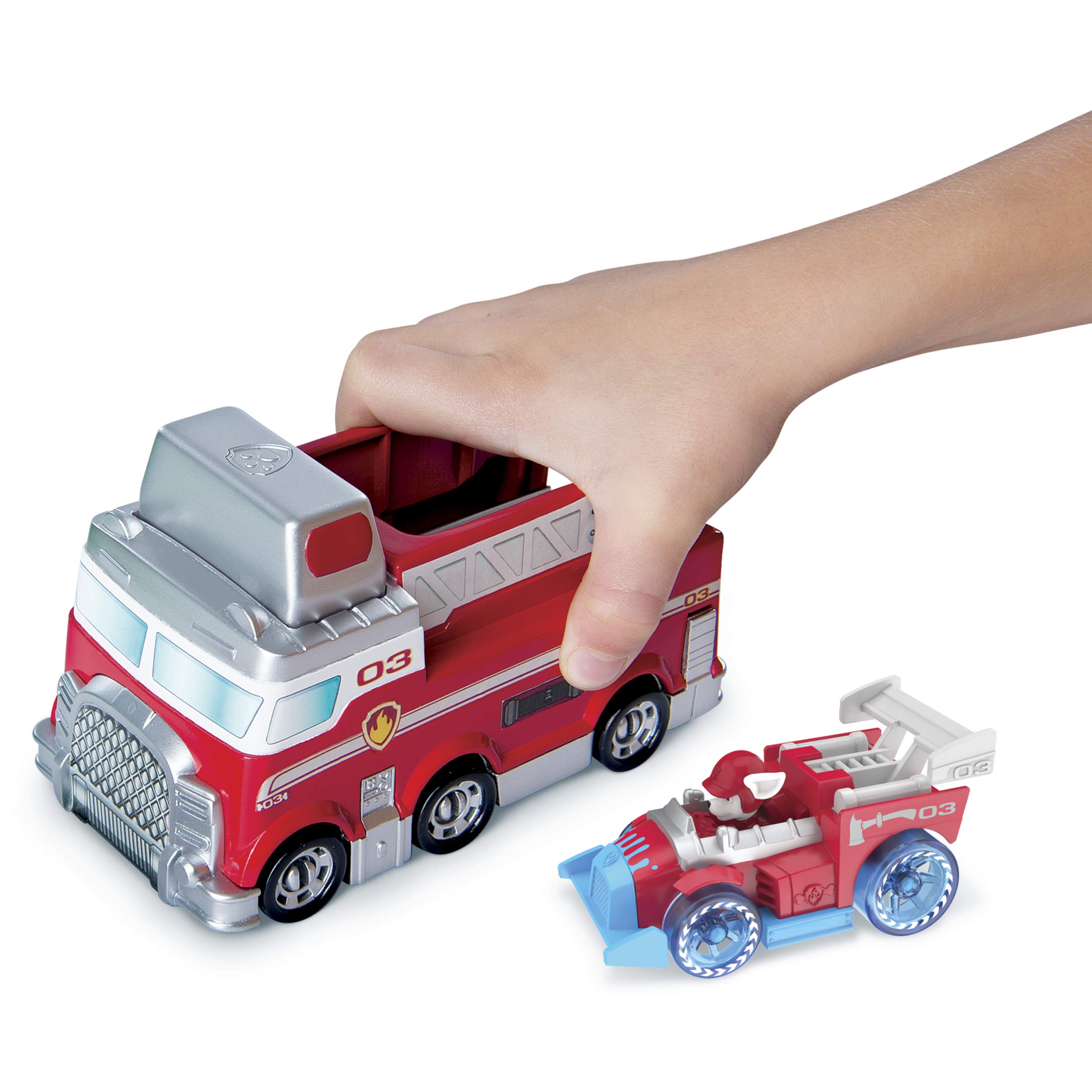 Paw Patrol, True Metal Ultimate Fire Rescue Track Set with Exclusive Marshall Die-Cast Vehicle, 1:55 Scale