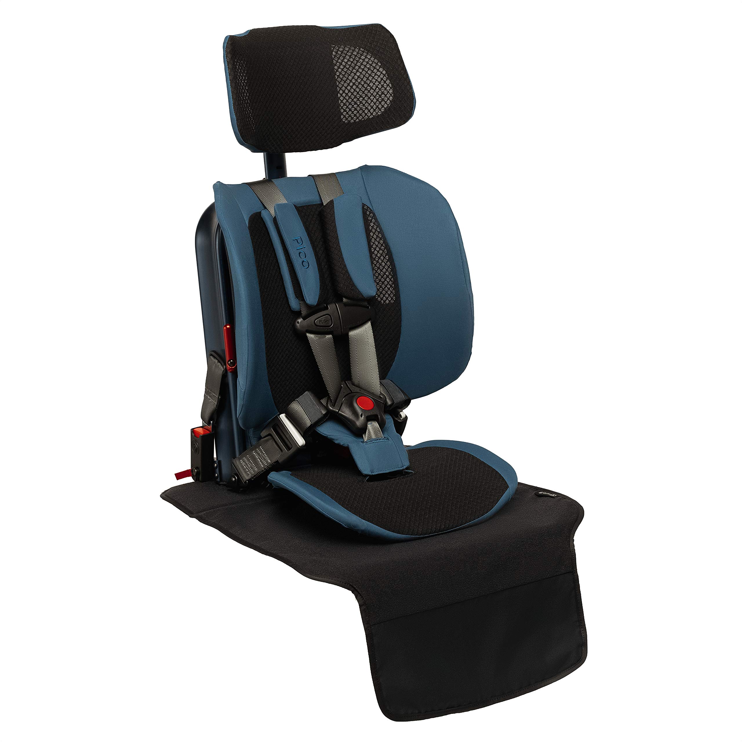 WAYB Pico Travel Car Seat with Premium Carrying Bag and Seat Protector- Lightweight, Portable, Foldable - Perfect for Airplanes, Rideshares, and Road Trips