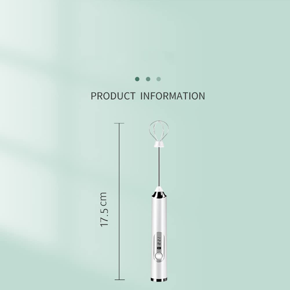 SKYXIU Immersion Electric Hand Blender,Stainless Steel Stick Blender,Usb Charging Wireless Mini Mixer with Variable Speeds, Egg Whisk,Smoothies,Sauces and Puree