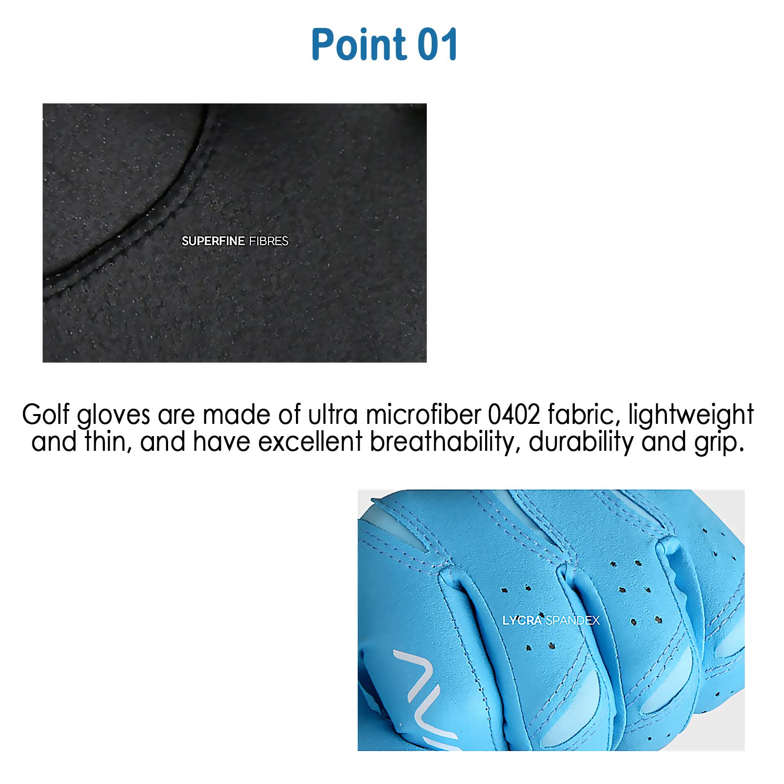 Skull Edition Collar Golf Gloves, for Men or Women, Golf Accessories (Green, 21, Female Right)