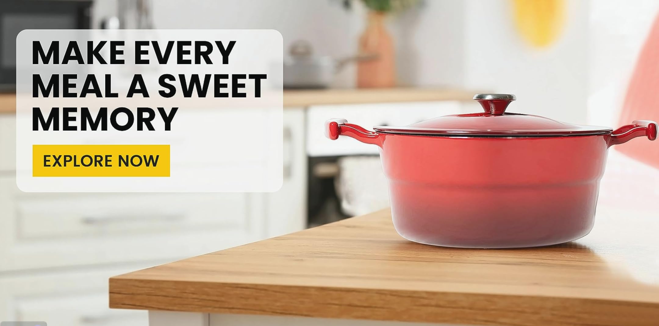 Skyriper 6 Quart Dutch Oven Pot with Lid Non-Stick Enameled Cast Iron Dutch Oven for Bread Baking, Roasting & Braising, Deep Round Heavy-duty Casserole Dish, Compatible with all Cooktops & Ovens, Red