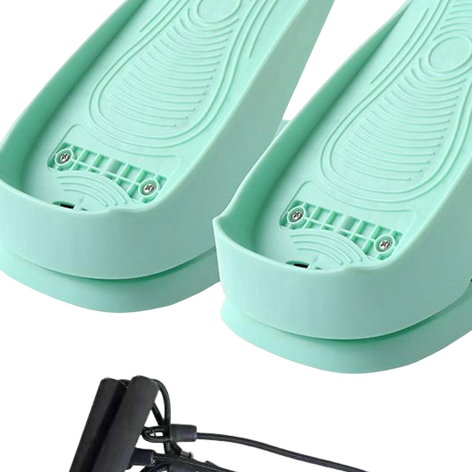 Tachiuwa Mini Stepper Stair Slant Board Foot Calf Stretcher with Resistance Band Foot Pedal for Exercise Workout, Green