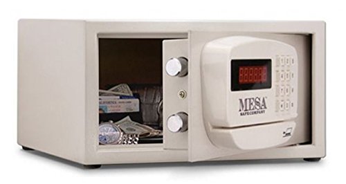 Mesa MH101E-WHT-KA Hotel Safe in White with Electronic Lock