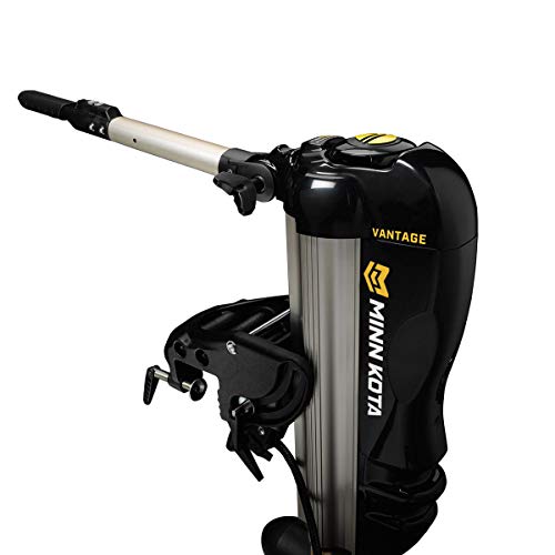 Minn Kota 1352625 Vantage Freshwater Hand-steer Transom-Mount Trolling Motor with Digital Maximizer, 80 lbs Thrust, 31" Shaft
