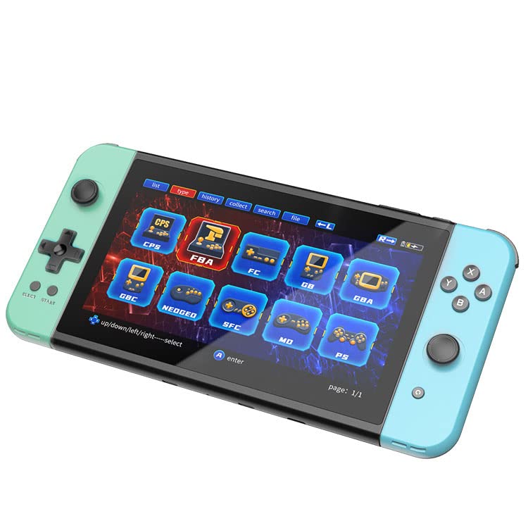 X70 Handheld Game Console, 7.0 inch IPS HD Screen Retro Games Consoles Classic Video Games Console with 32G Memory Cards & 3000 Games, Built-in 3500mAh Rechargeable Battery