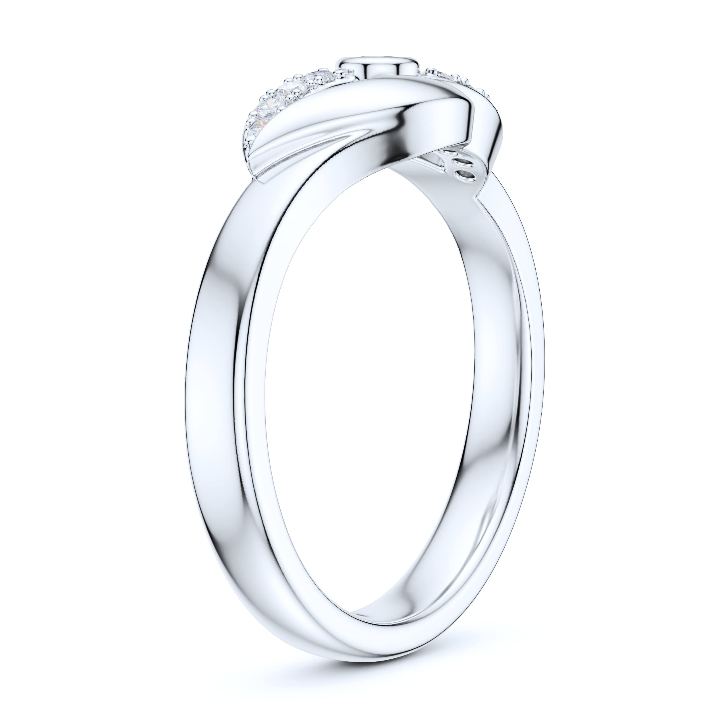 PRSTANI Sterling Silver Fancy Wave Kissing Lips Infinity Fashion Simulated Diamond Promise Ring Engagement Ring (9)