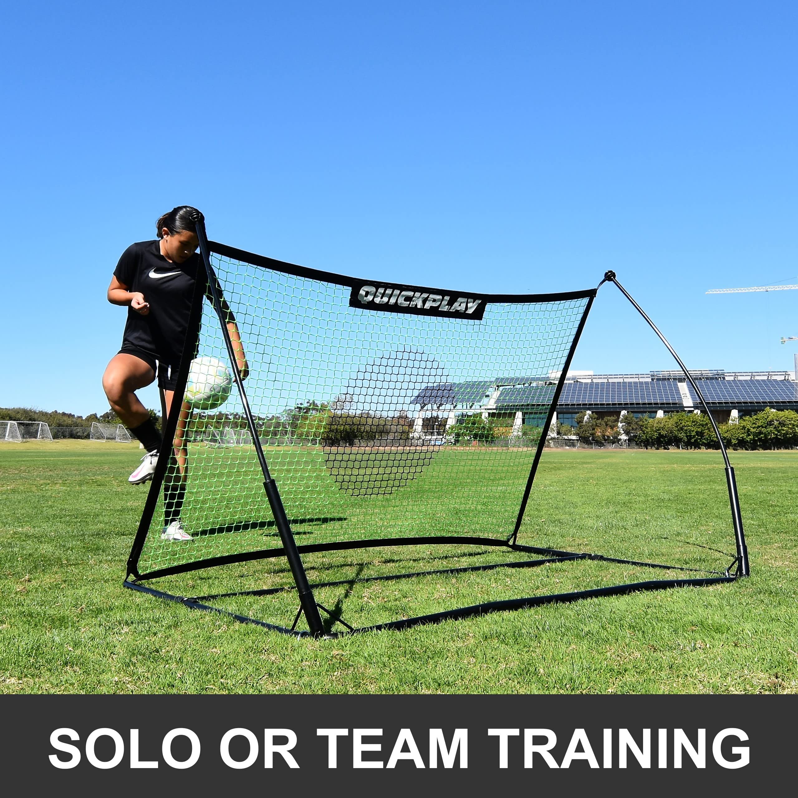 QUICKPLAY Spot Target TEKKERS Soccer Rebounder | Perfect for Team or Solo Soccer Training 5x3'