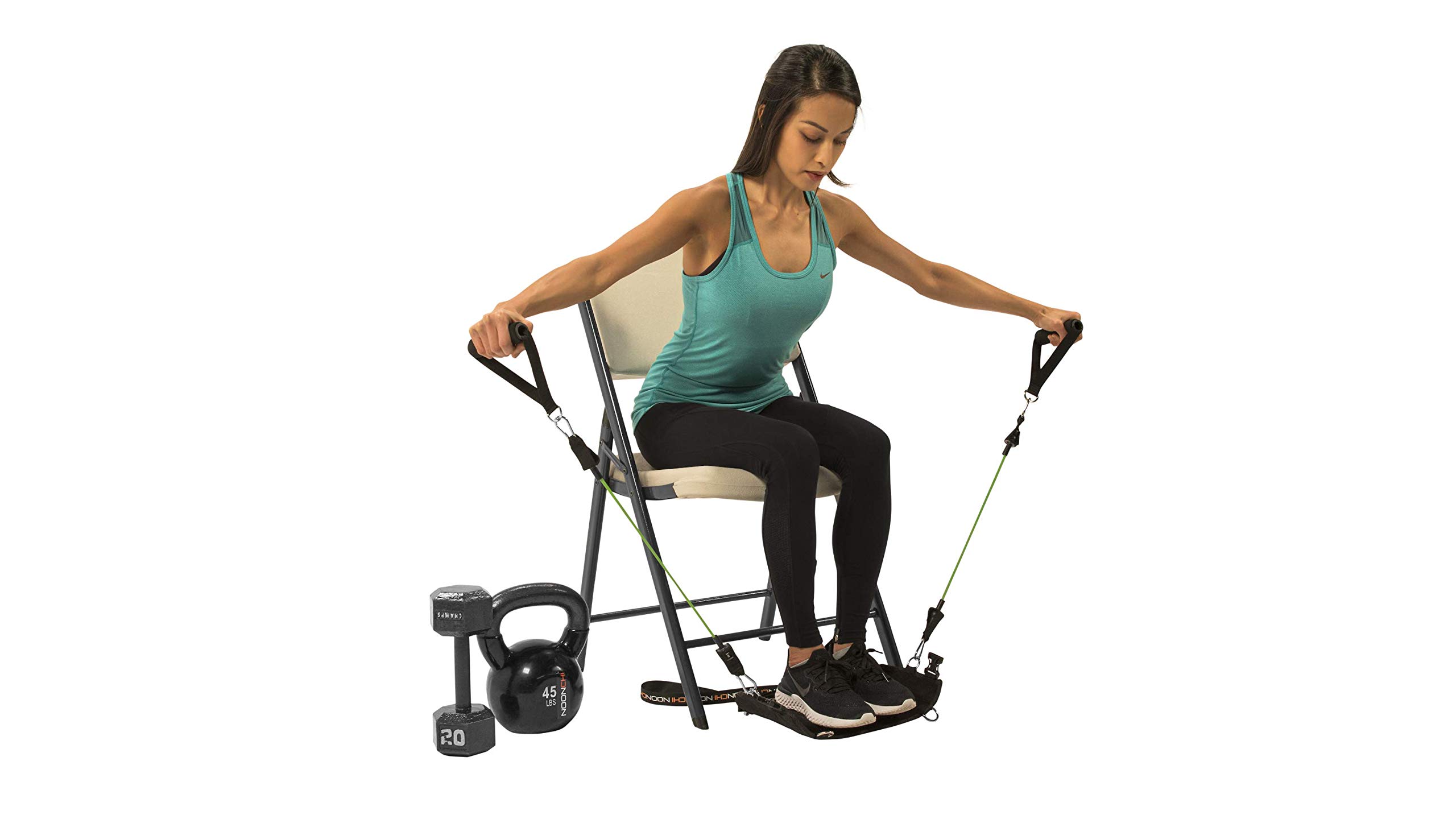 Noonchi V2 All Chair Workout, Turn Any Chair into a Gym. Home Gym, Home Workout Device, Office Workout, Anywhere Gym