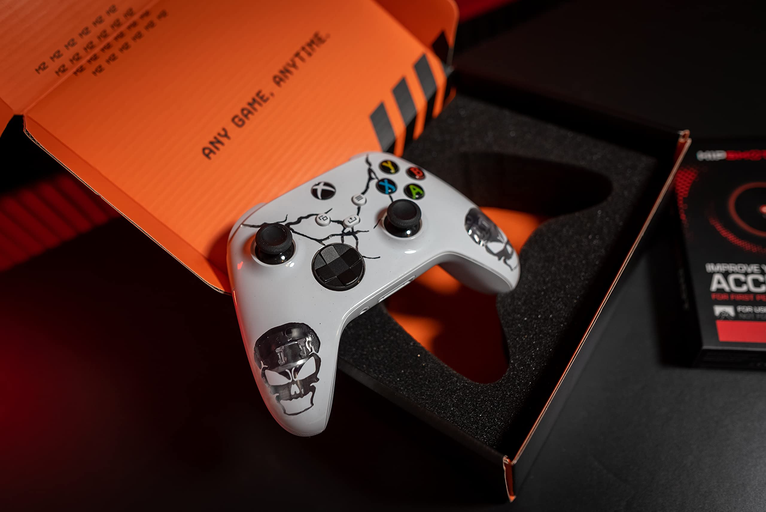 MODDEDZONE UN-Modded Custom Controller compatible with Xbox One S/X... (3.5 mm jack) (Scary Party)