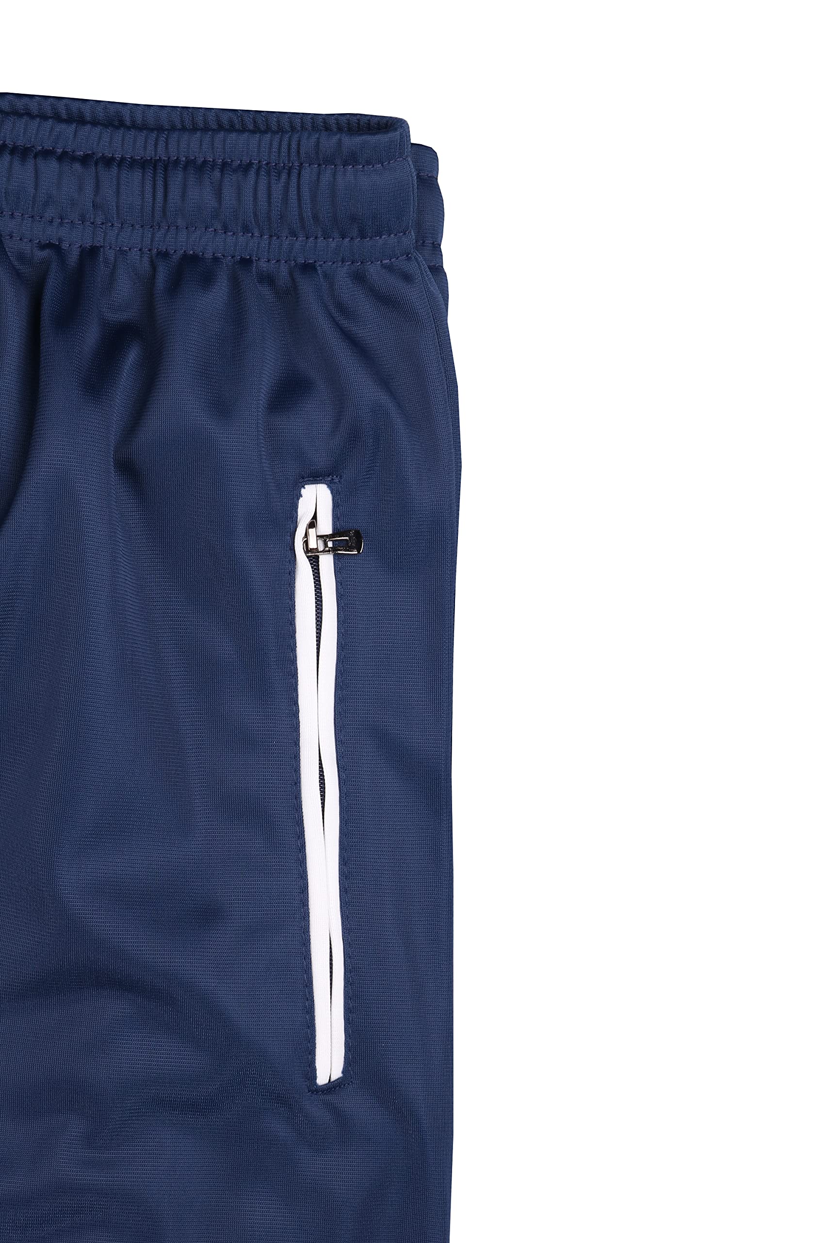 Men Classic Full Zip Track Jacket and Jogging Track Pant Active Wear Sports Tracksuit Set (Blue, 4XL)