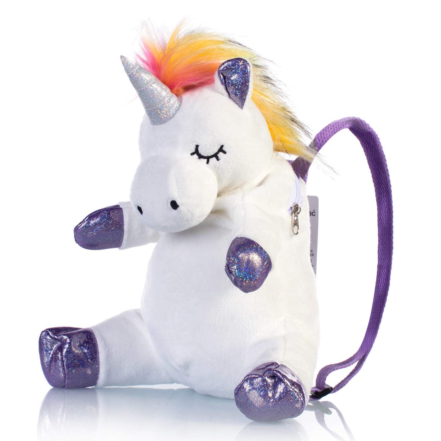 meowtastic Toddler Backpack, Kids Backpack Super Cute Small Mini Unicorn Plush 16" Backpack for Girls Boys…