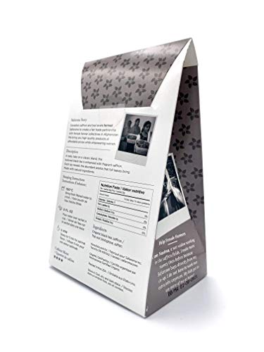 Safaroma Saffron Breakfast Tea - Freshly Harvested Containing Premium Red Saffron Threads - Organic Black Tea Eco-Conscious Sachets