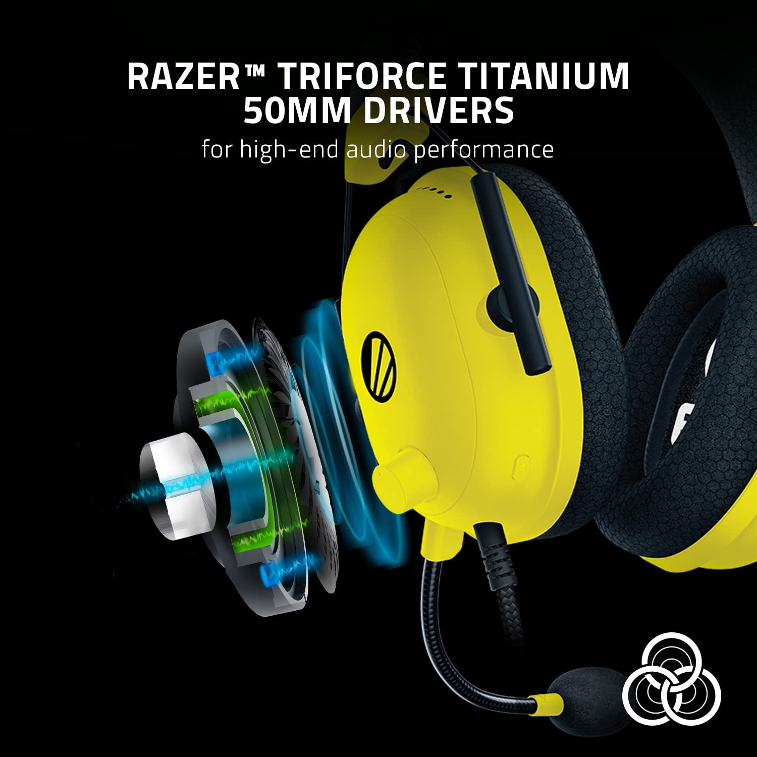 Razer BlackShark V2 Gaming Headset: THX 7.1 Spatial Surround Sound - 50mm Drivers - Detachable Mic - PC, PS4, PS5, Switch - 3.5 mm Audio Jack & USB DAC - ESL Edition