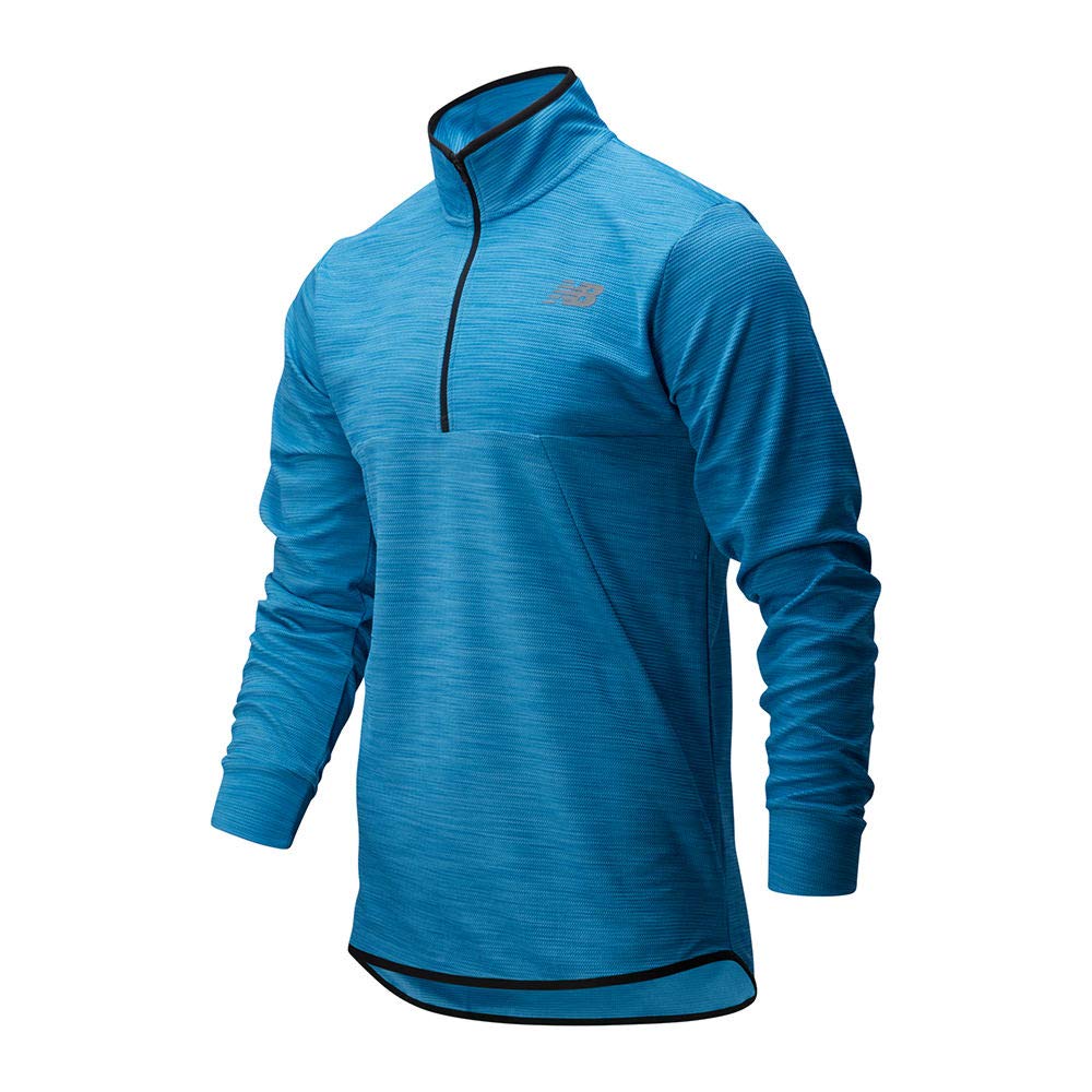 New Balance Men's Tenacity Quarter Zip, Norway Spruce Heather, 2X-Large