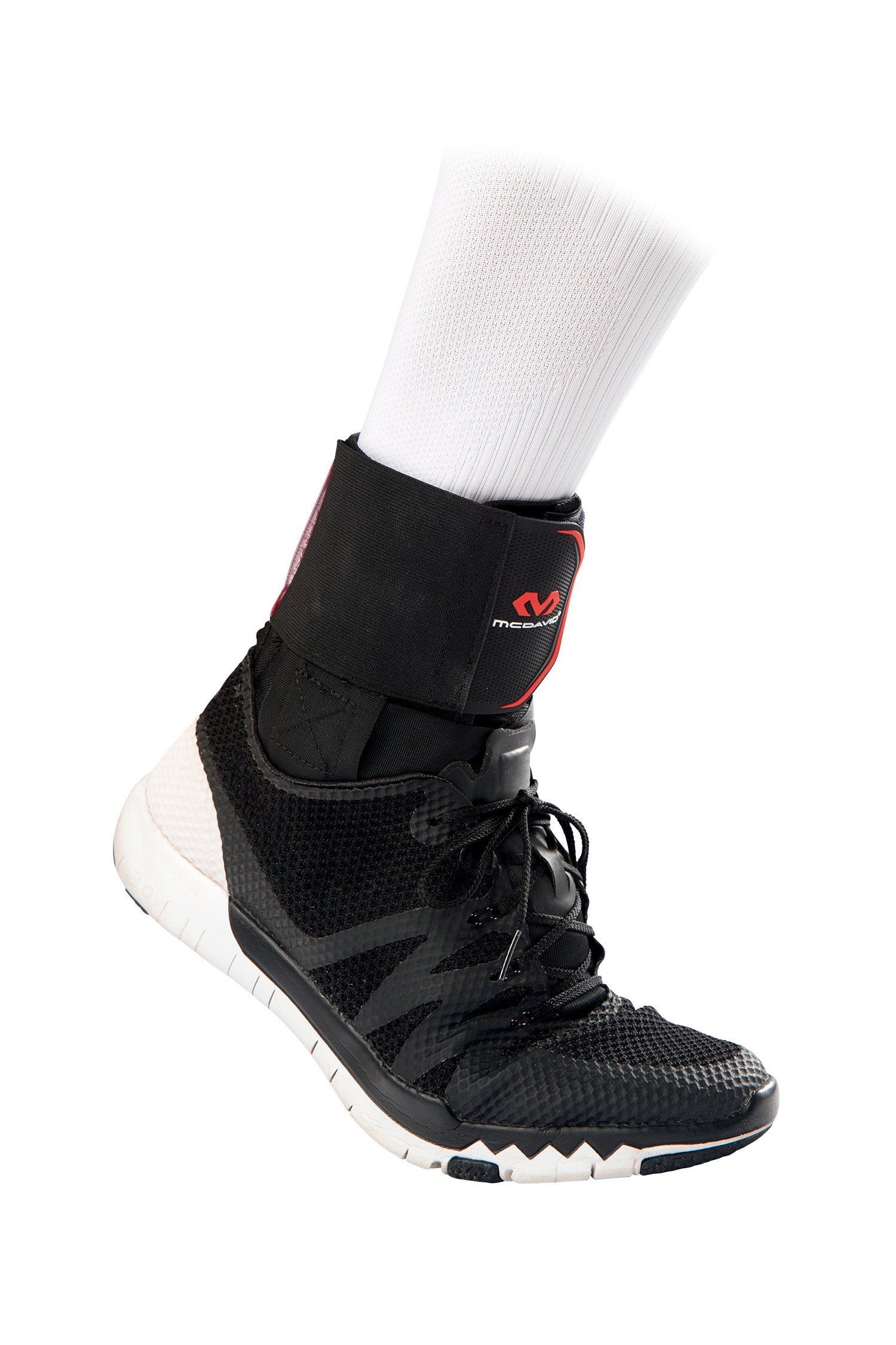 McDavid Ankle Brace w/Cross Straps, Maximum Support, Comfortable Compression & Breathable Design, Injury Recovery
