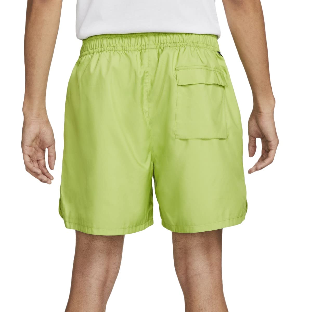 Nike Mens NSW Woven Flow Shorts, Vivid Green/White, L Regular US