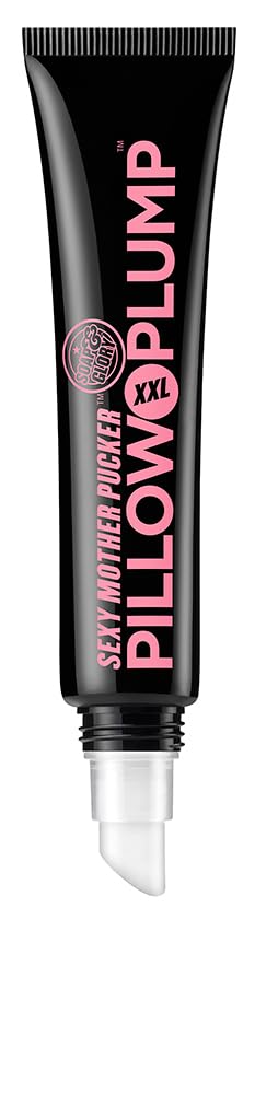 Soap & Glory Sexy Mother Pucker XXL Lip Gloss - Hydrating, Plumping Lip Gloss for Full, Volumized Lips - Lip Plumper Gloss + Chocolate Orange Scent with Vegan Formula in Clearvoyant (10ml)