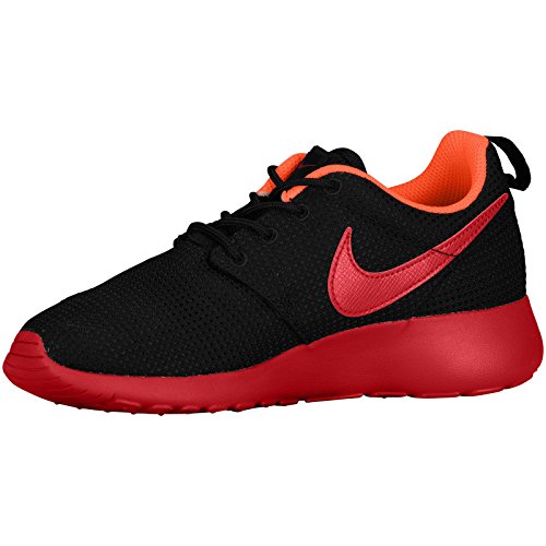 Nike Rosherun Boys Running Shoes (GS) 599728-014 Black Hyper Crimson- Gym Red 6.5 M US