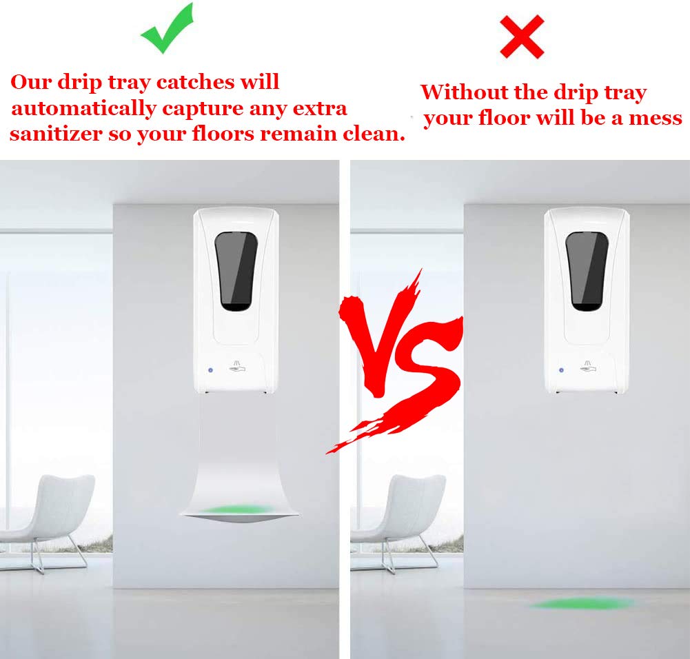 Soap Dispenser Drip Tray, Wall Mount Soap Dispenser Bracket, Laundry Detergent Drip Tray, Easy to Clean(White,10pcs)