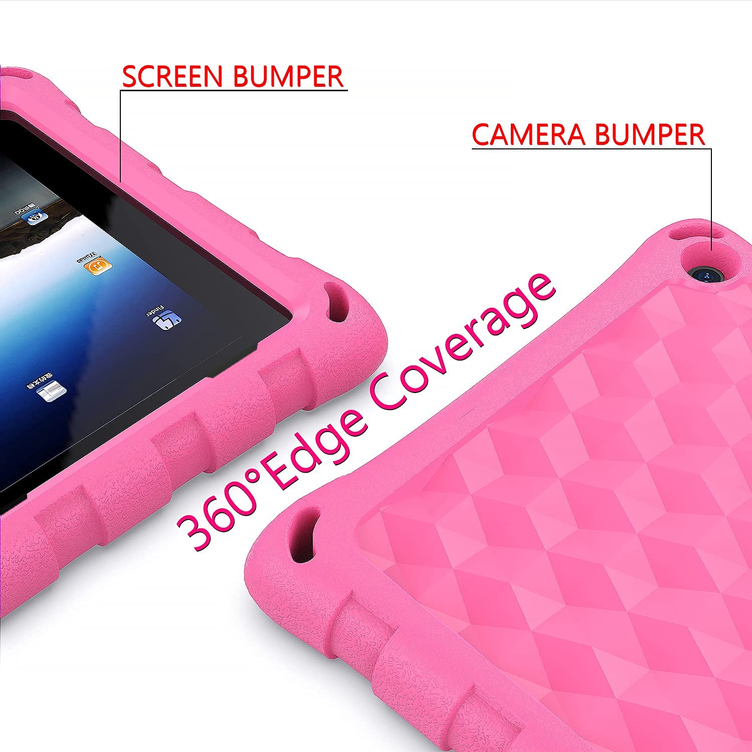 Riaour Case for Amazon Fire HD 10 & Fire HD 10 Plus Tablet (Only Compatible with 11th Generation Tablet, 2021 Release) β Light Weight Shock Proof Back Cover for Fire HD 10 Tablets(Rose)