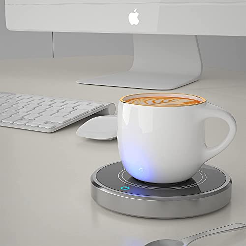 Smart Coffee Mug Warmer for Desk, Coffee Warmer Plate for Cocoa Tea Water Milk with Auto Shut Off After 6 Hours Feature, Cup Warmer for Office Desk Use,Heating Plate Candle Wax Warmer