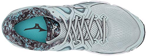 Mizuno Women's Wave 2 Running Shoe, Sky Gray-Silver, 7 B US