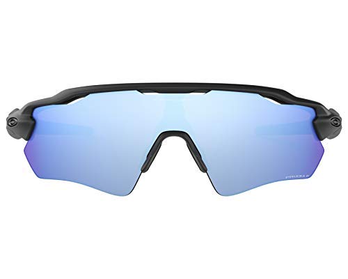 Oakley Radar EV Path Sunglasses (Matte Black Frame/Deep Prizm Water Polarized Lens) with Lens Cleaning Kit (Black)