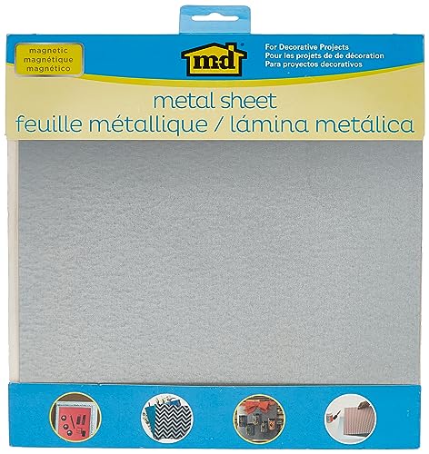M-D Hobby & Craft Silver Magnetic Steel Sheet 12"X12"