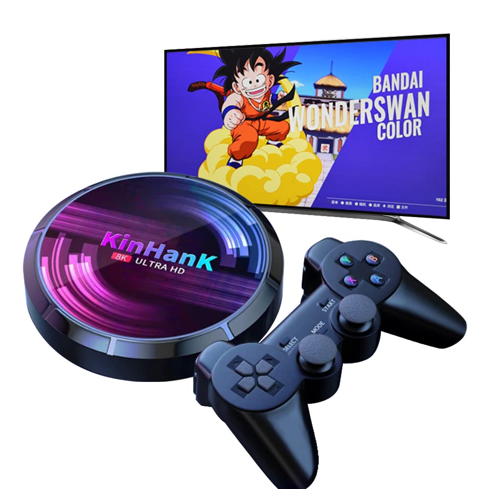X Max Video Game Console with 47000+ Games, Arcade Game Box for TV/PC/Laptop/Projector, 4k HD Output, Support PS1/PSP/N64/DC Emulator, Include Wireless Controller
