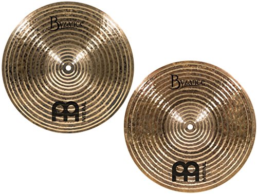 Meinl Cymbals Byzance 13" Dark Spectrum Hihats, Pair β Made in Turkey β Hand Hammered B20 Bronze, 2-Year Warranty, B13SH