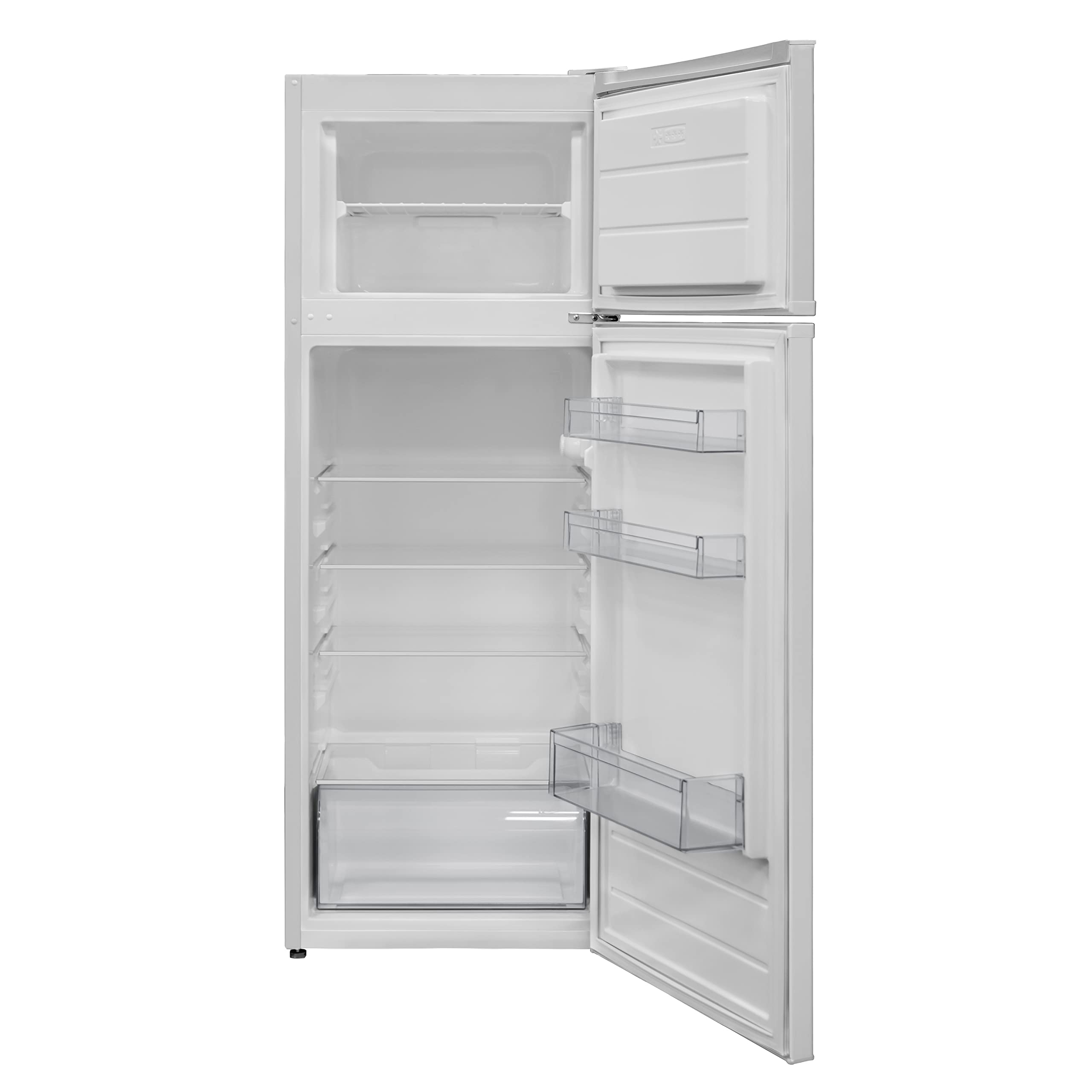 Magic Cool MCR74V3S Apartment Refrigerator Freestanding Slim Design Full Fridge with Top Freezer for Condo, House, Small Kitchen Use, Metallic