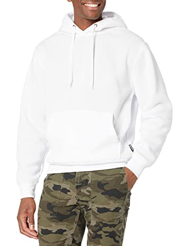 Southpole Men's Basic Fleece Hoodie Sweatshirts-Pullover & Zip Up, White, X-Large