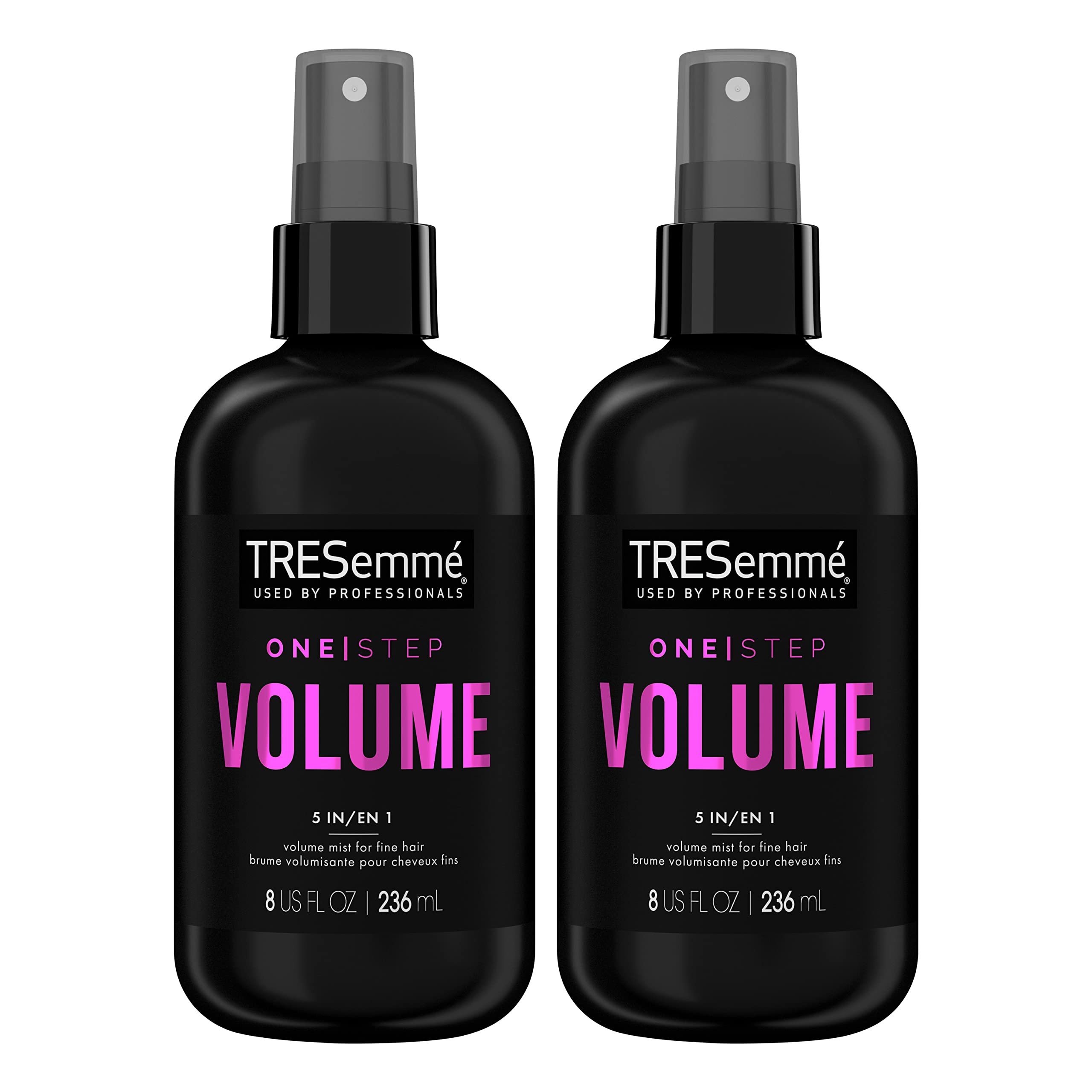 TRESemmé One Step 5-in-1 Volumizing Hair Styling Mist 2 Count For Fine Hair Hair Care Product for Soft, Weightless Volume 8 oz
