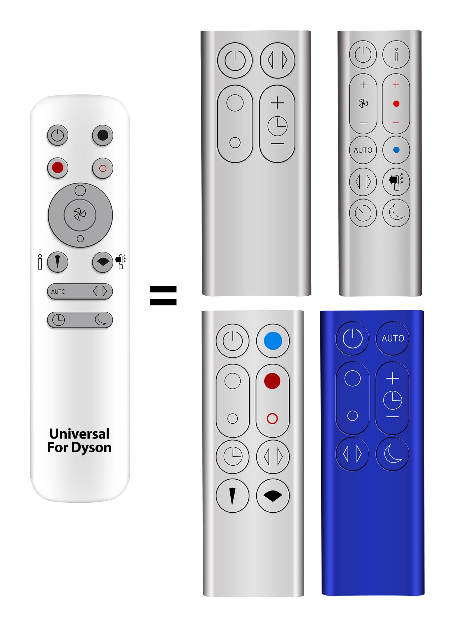 Universal Remote Control for Dyson Hot + Cool Fan Heater Tower,ABS Material Dyson Remote Control Replacement