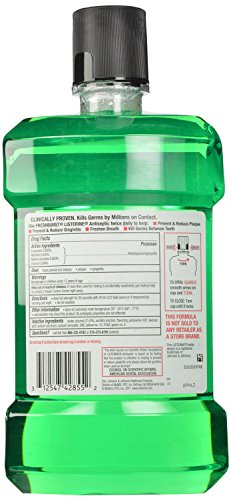 Listerine Antiseptic Mouthwash, Fresh Burst 1.5 Liter (Pack of 2)